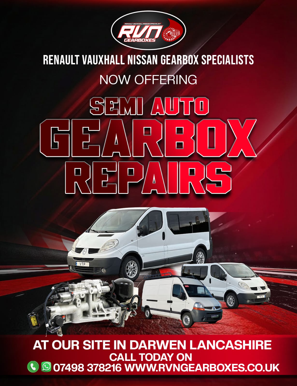 Renault Master MK3 Semi Auto Tiptronic Robotic Automatic Repair Gearbo